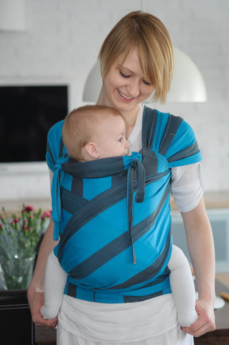 WRAP-TAI carrier Mini, broken-twill weave - 100% cotton - with hood ...