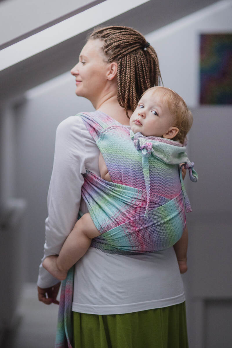 WRAP-TAI carrier Mini with hood/ herringbone twill / 100% cotton ...
