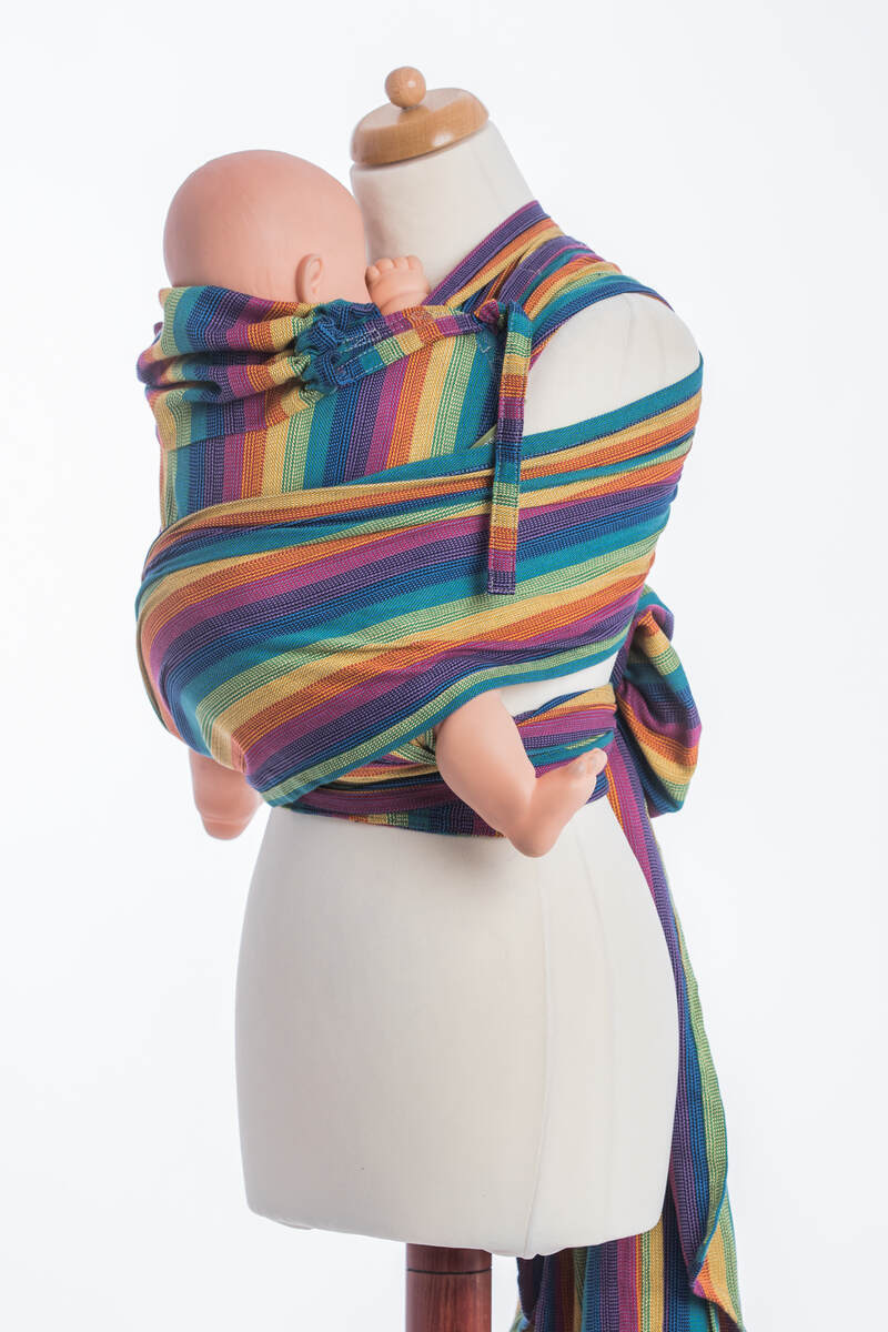 WRAP-TAI carrier TODDLER / broken twill / bamboo and cotton / with hood ...