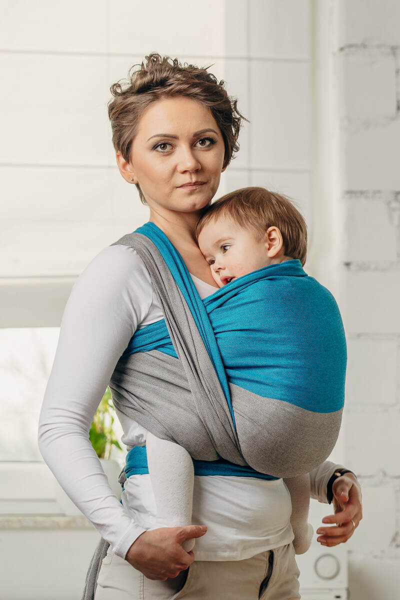 Basic Line Baby Sling - SODALITE, Broken Twill Weave, 100% cotton, size ...