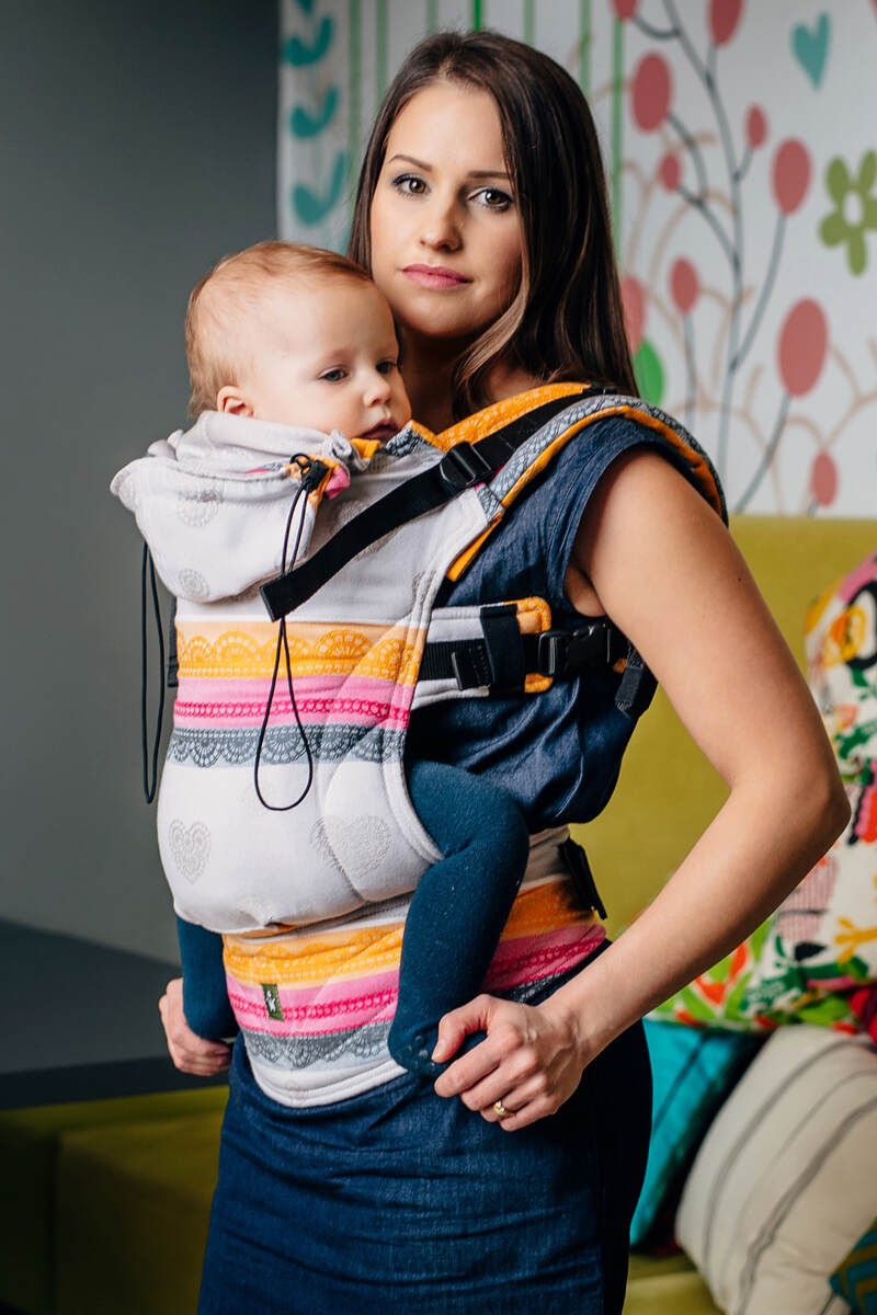 Ergonomic Carrier, Baby Size, jacquard weave 60% cotton 40% bamboo ...