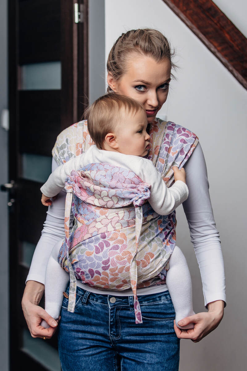 WRAP-TAI carrier Toddler with hood/ jacquard twill / 100% cotton ...
