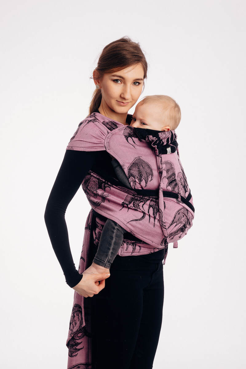 WRAP-TAI carrier Mini with hood/ jacquard twill / 100% cotton - DRAGON ...