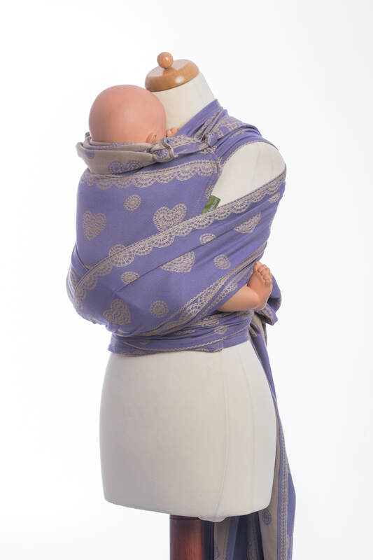 WRAP-TAI carrier Toddler with hood/ jacquard twill / 100% cotton / PLUM ...