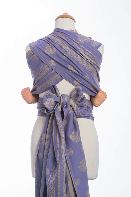 WRAP-TAI carrier Toddler with hood/ jacquard twill / 100% cotton / PLUM ...